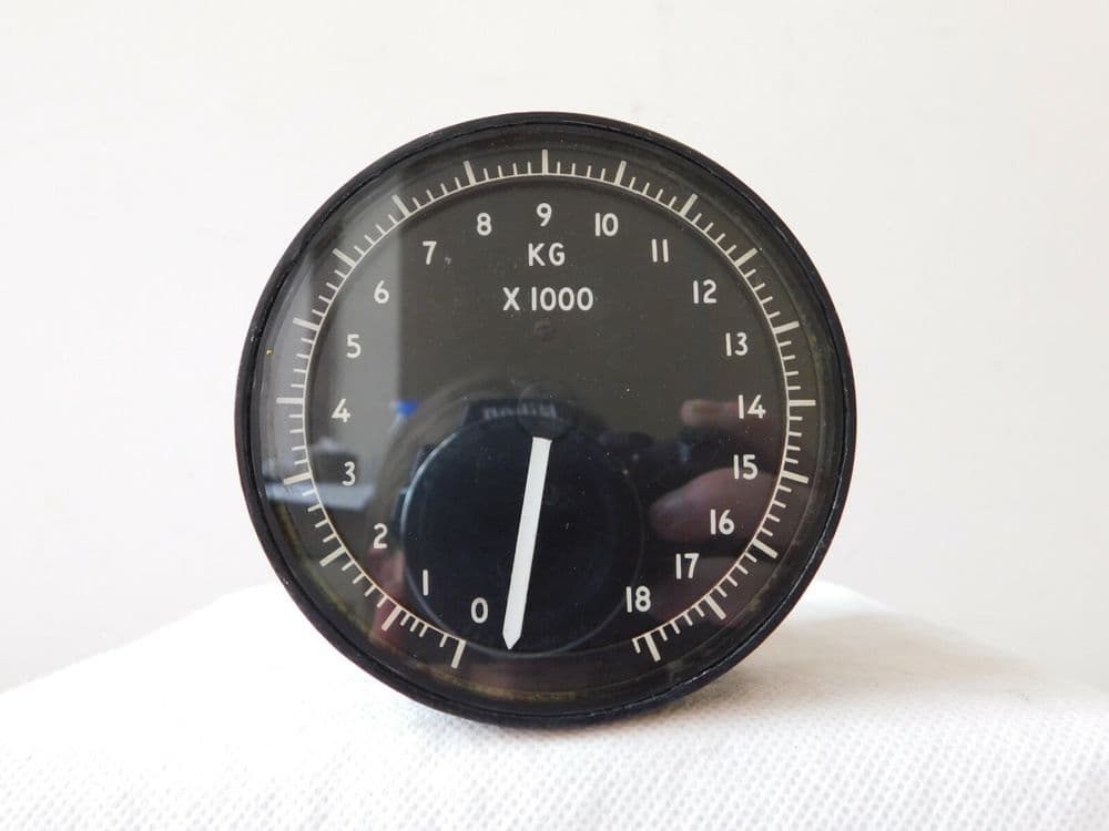 Vickers VC10 Aircraft Fuel Quantity Indicator Ref No 6A/7536939 1R8A