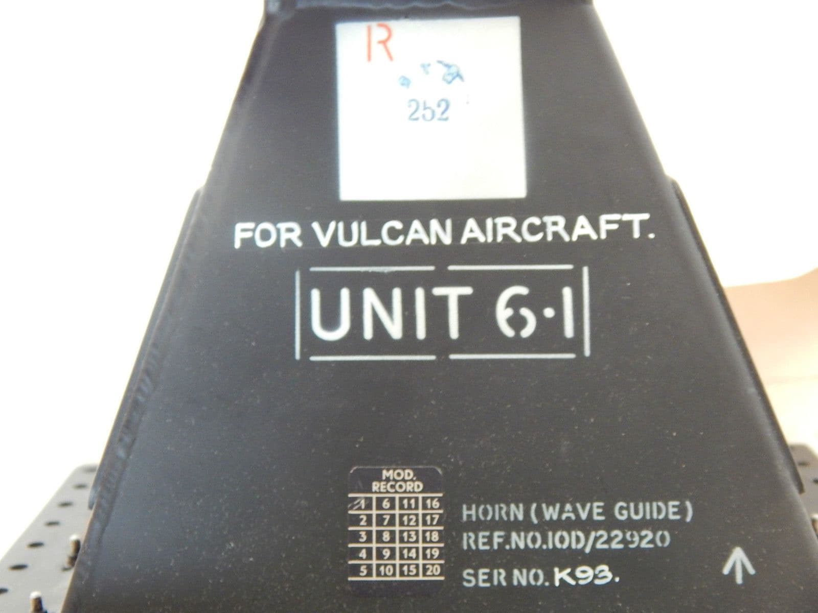 Vulcan Aircraft Horn Wave Guide Unit 1R2D