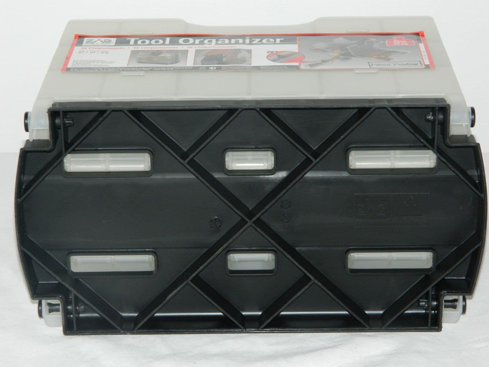 Zag 36 Compartment Tool Organizer With Carry Handle 1R10E
