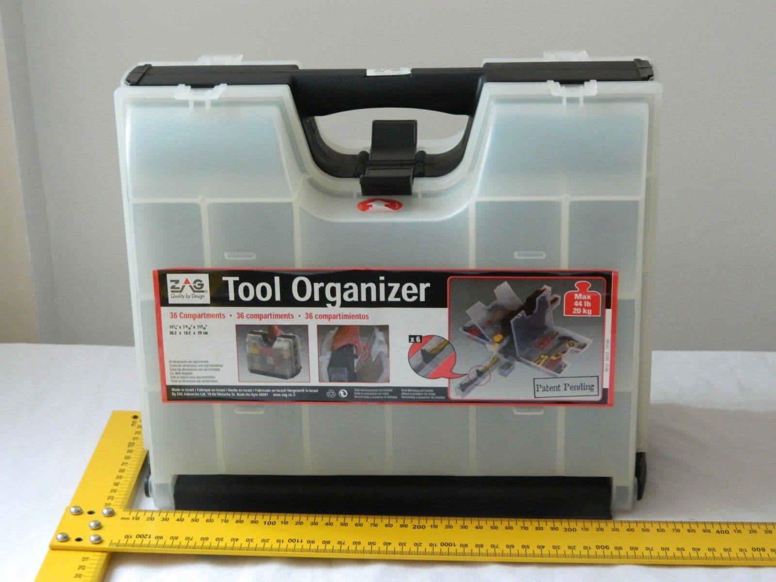 Zag 36 Compartment Tool Organizer With Carry Handle 1R10E