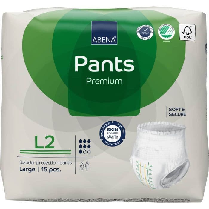 Abena Pants Premium L2 Large 1900ml 15 Pack