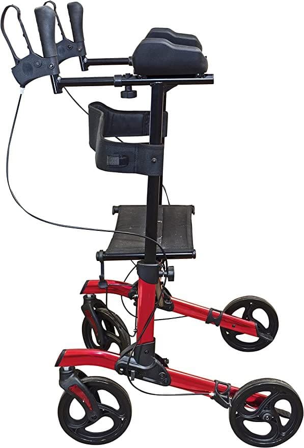 Forearm Four Wheeled Rollator Red