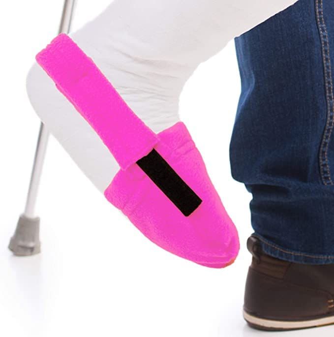 Limbo Toe Cozy for Leg Casts Pink Shoe Size 8-14