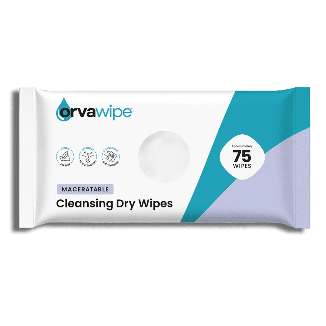 Orvawipe Maceratable Cleansing Dry Wipes