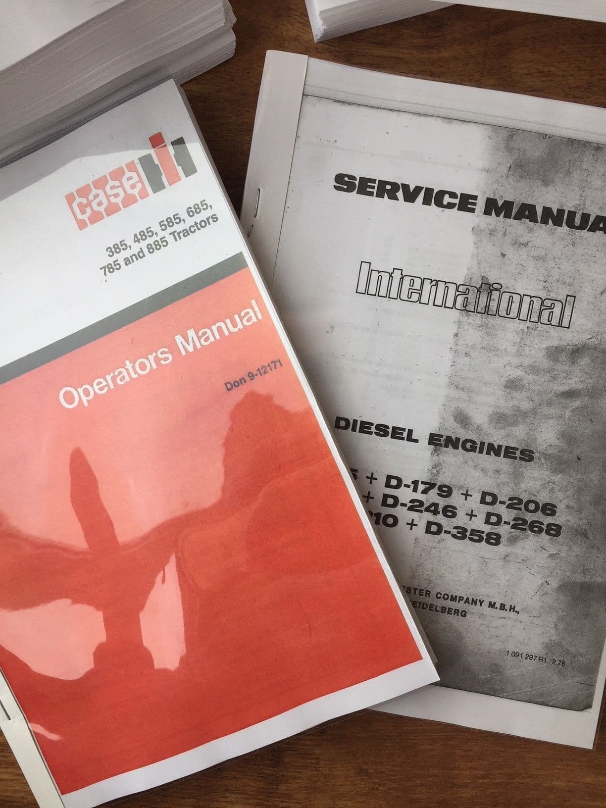 4 x Case IH Tractor 685 785 885 XL & Non XL Workshop Service Manual ...