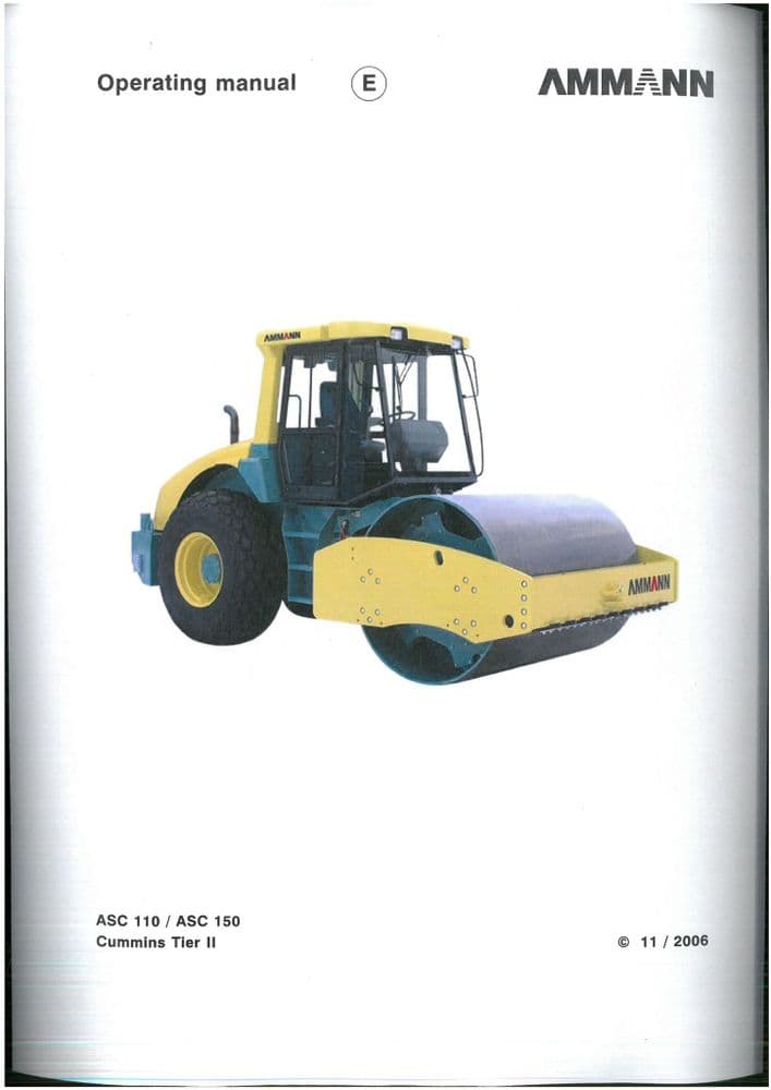 Ammann ASC 110 150 Operators Manual
