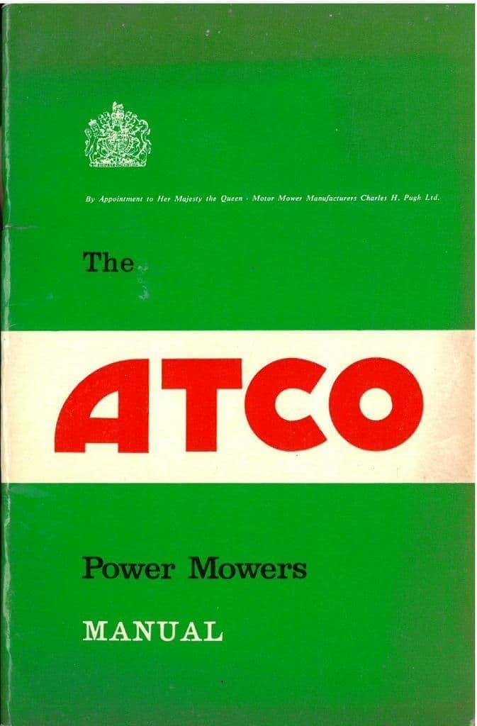 Atco Power Mower 12 Inch & 14 Inch Models Operators Manual 12" 14"