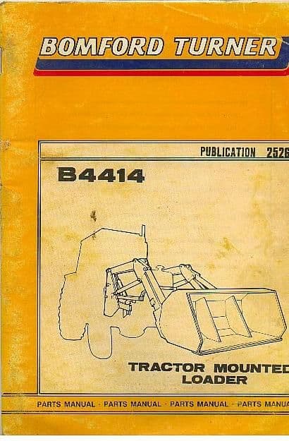 Bomford Turner Loader B4414 Parts Manual