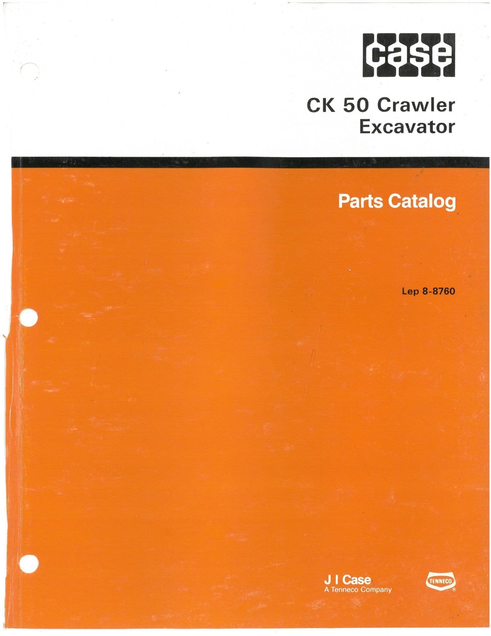 Case Crawler Excavator CK50 Parts Manual