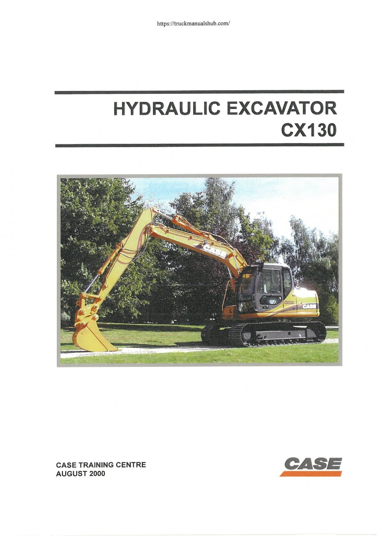 Case Hydraulic Excavator CX130 Operators Manual