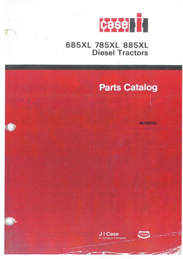Case IH Tractor 685XL 785XL 885XL Parts Manual - 685 785 885 XL