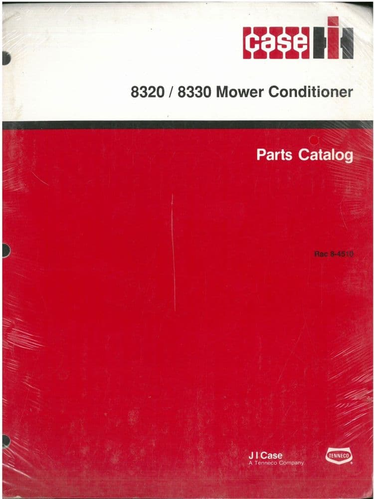 Case Mower Conditioner 8320 & 8330 Parts Manual