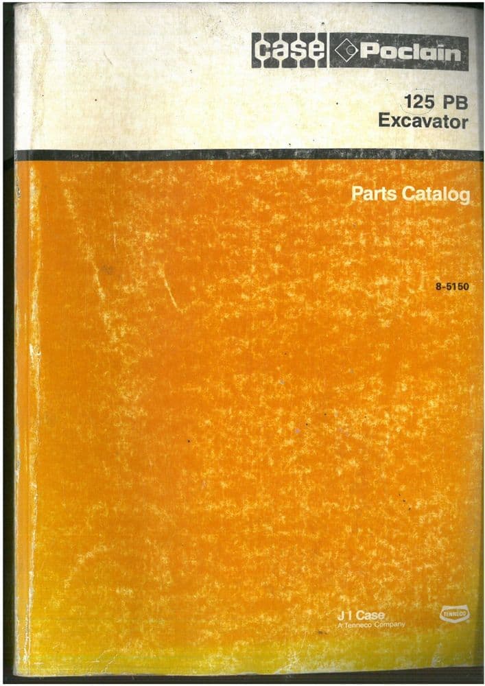 Case Poclain 125 PB Crawler Excavator Parts Manual - 125PB