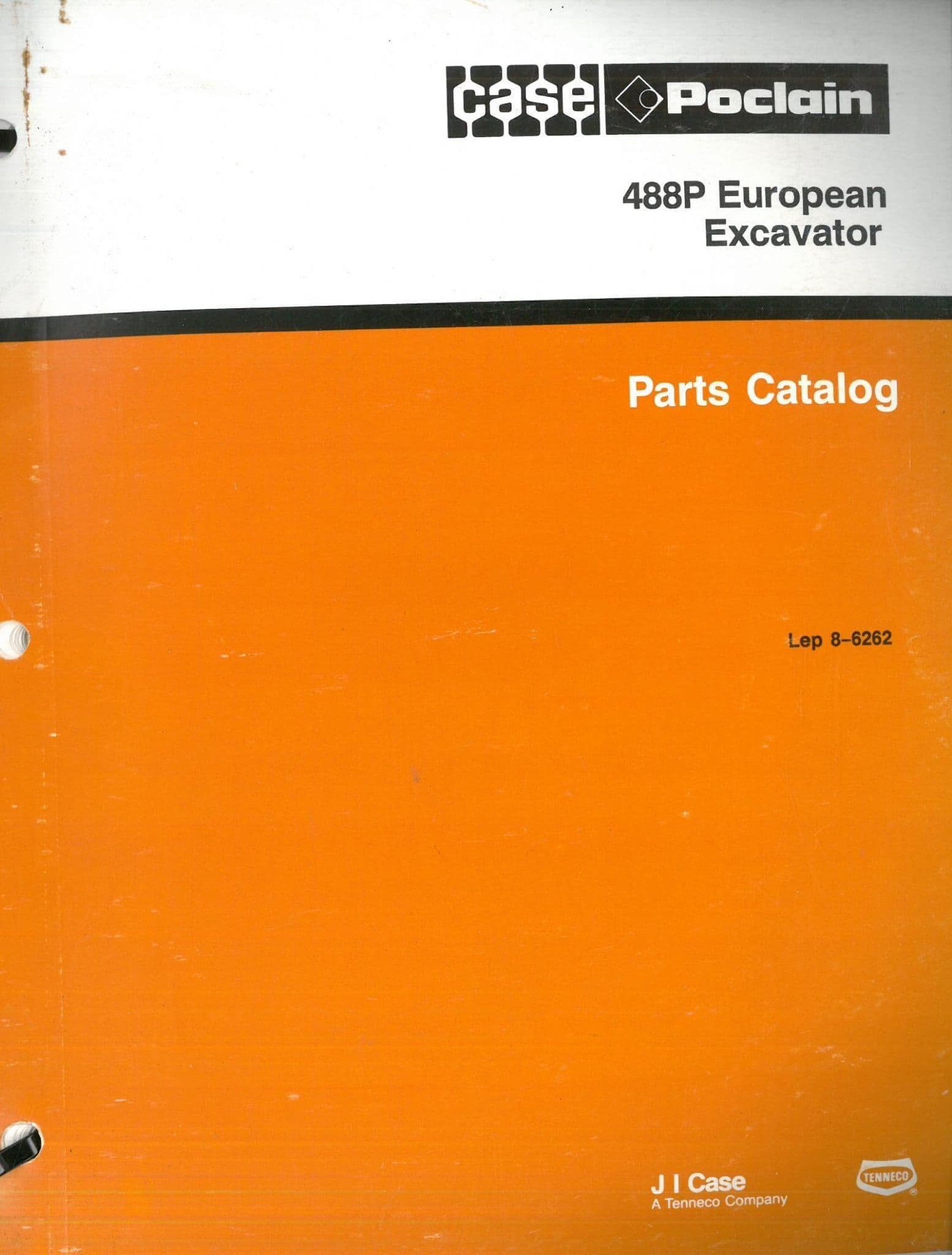 Case Poclain Wheeled Excavator 488P Parts Manual