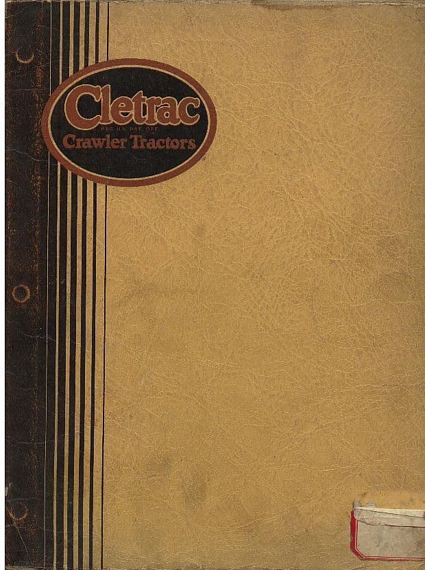 Cletrac AD2 Crawler Tractor Parts Manual