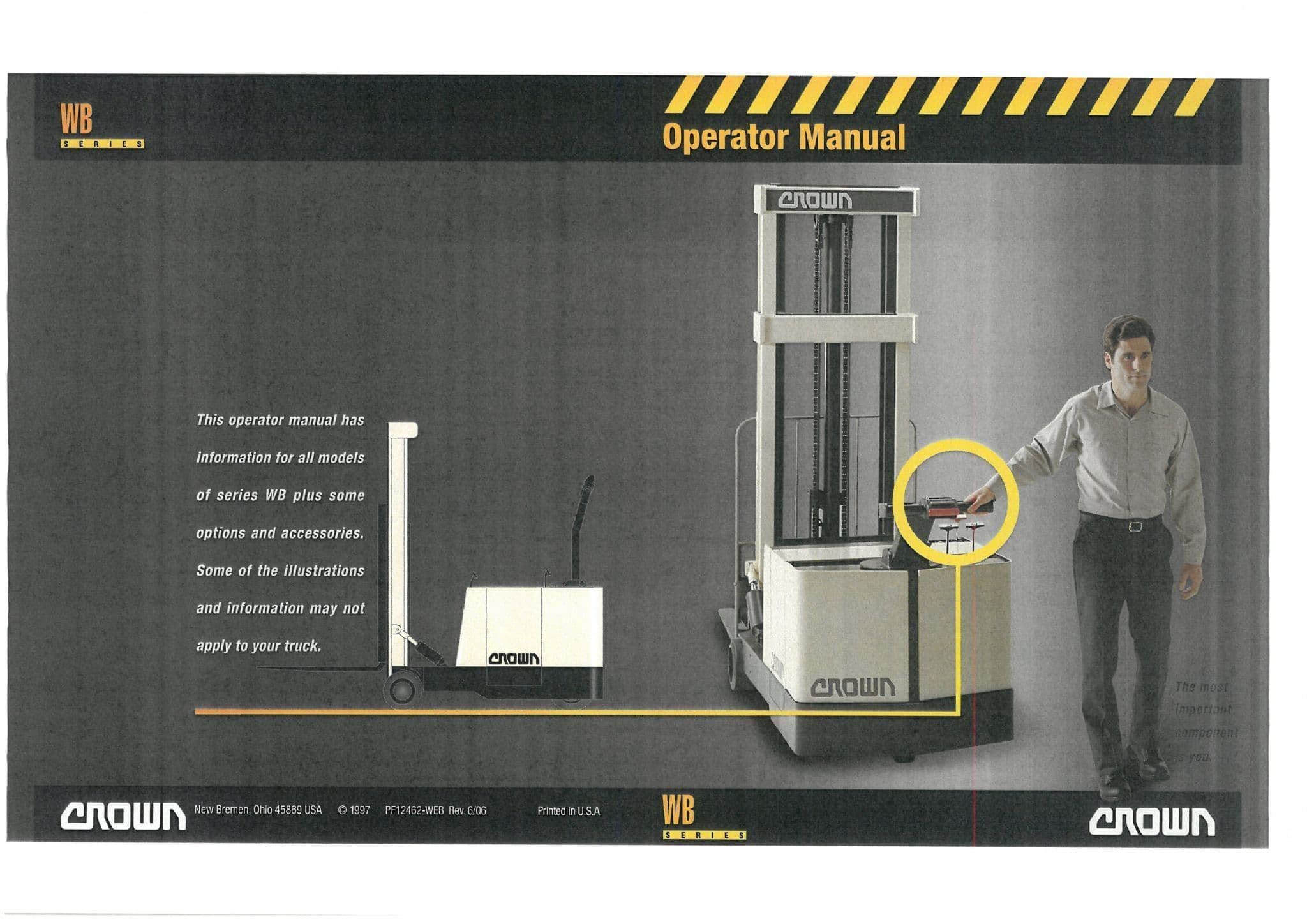 Crown Walkie Stacker Series WB Operators Manual