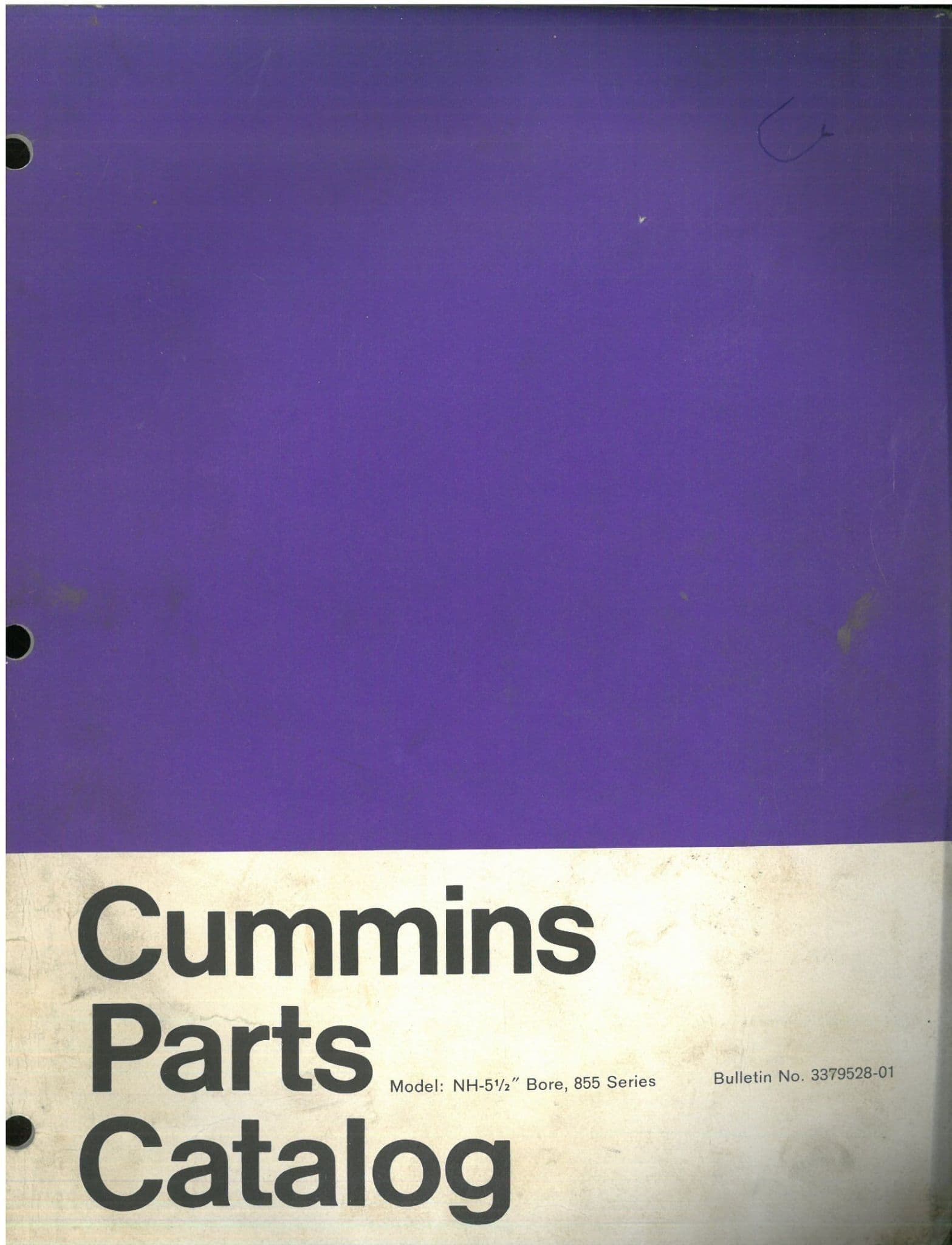 Cummins NH 5 1/2 " Bore 855 Series Engine - Parts Manual - NH 5 1/2 ...