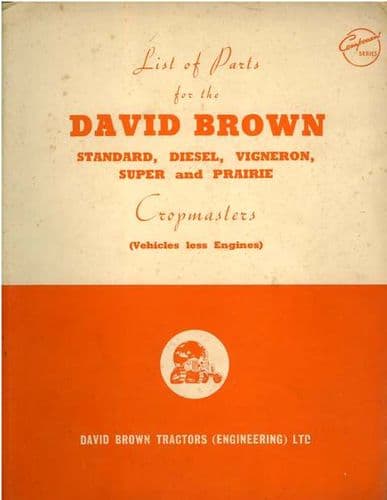 David Brown Cropmaster Tractor Parts Manual