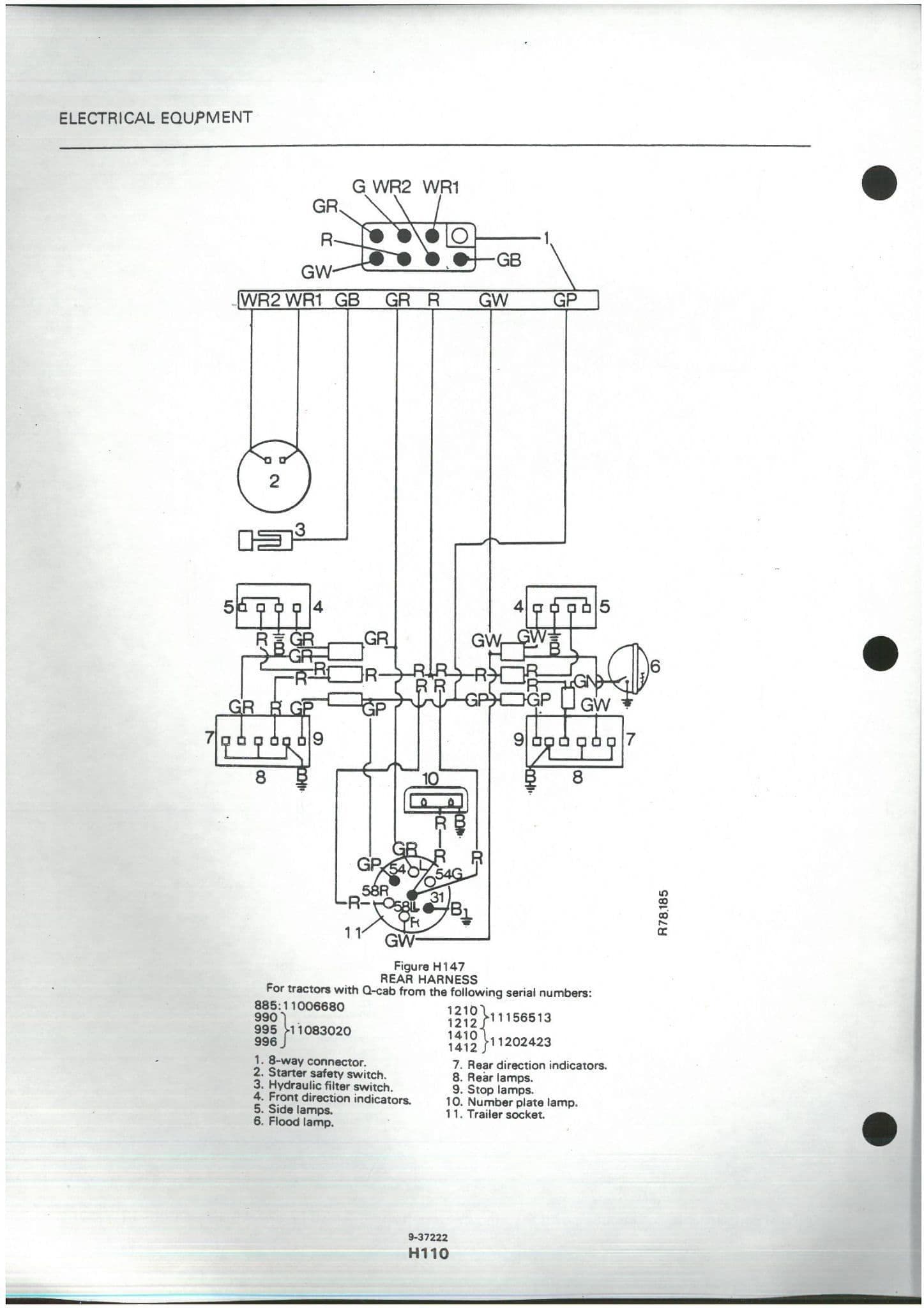 Ignition Switch For Case David Brown Tractor 780 880 885 990 995 1594