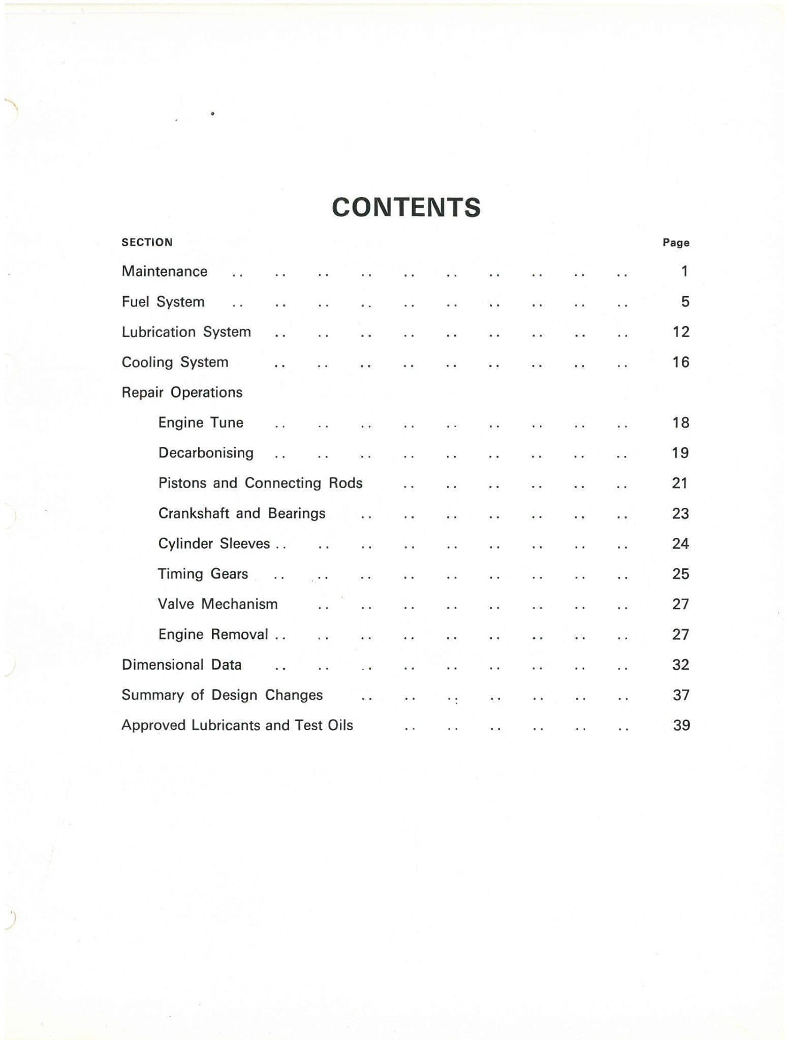 David Brown Tractor Four Cylinder Diesel Engine AD4/47 Workshop Service Repair Manual - AD4/47