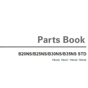 Doosan Forklift Diesel B20NS/B25NS/B30NS/B35NS STD BOBCAT Parts Manual