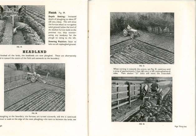 Ferguson Mouldboard Plough Manual - How to Plough Instructions