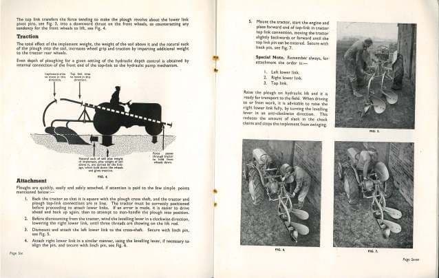 Ferguson Mouldboard Plough Manual - How to Plough Instructions