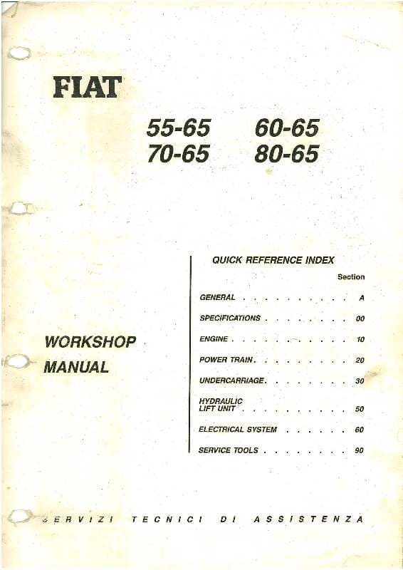 Fiatagri Fiat Crawler Tractor 465C 565C 665C 765C Service Workshop Manual