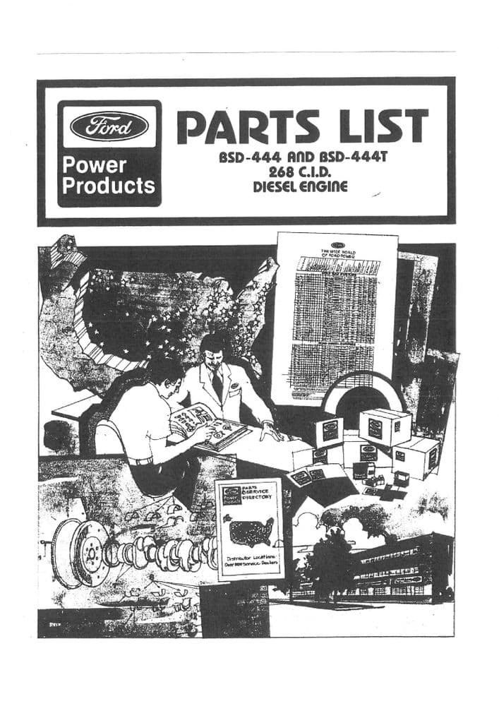 Ford Diesel Engine BSD444 & BSD444T Parts Manual