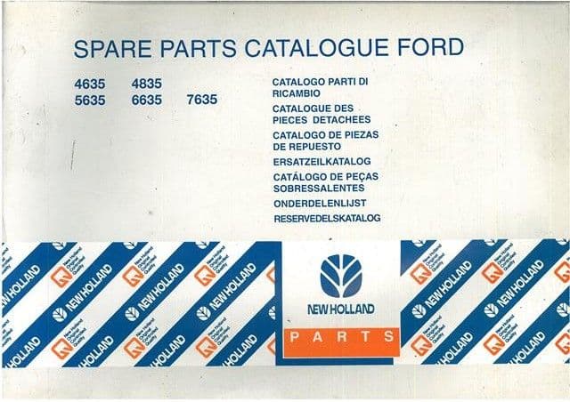Ford Tractor 4635 4835 5635 6635 7635 Parts Manual