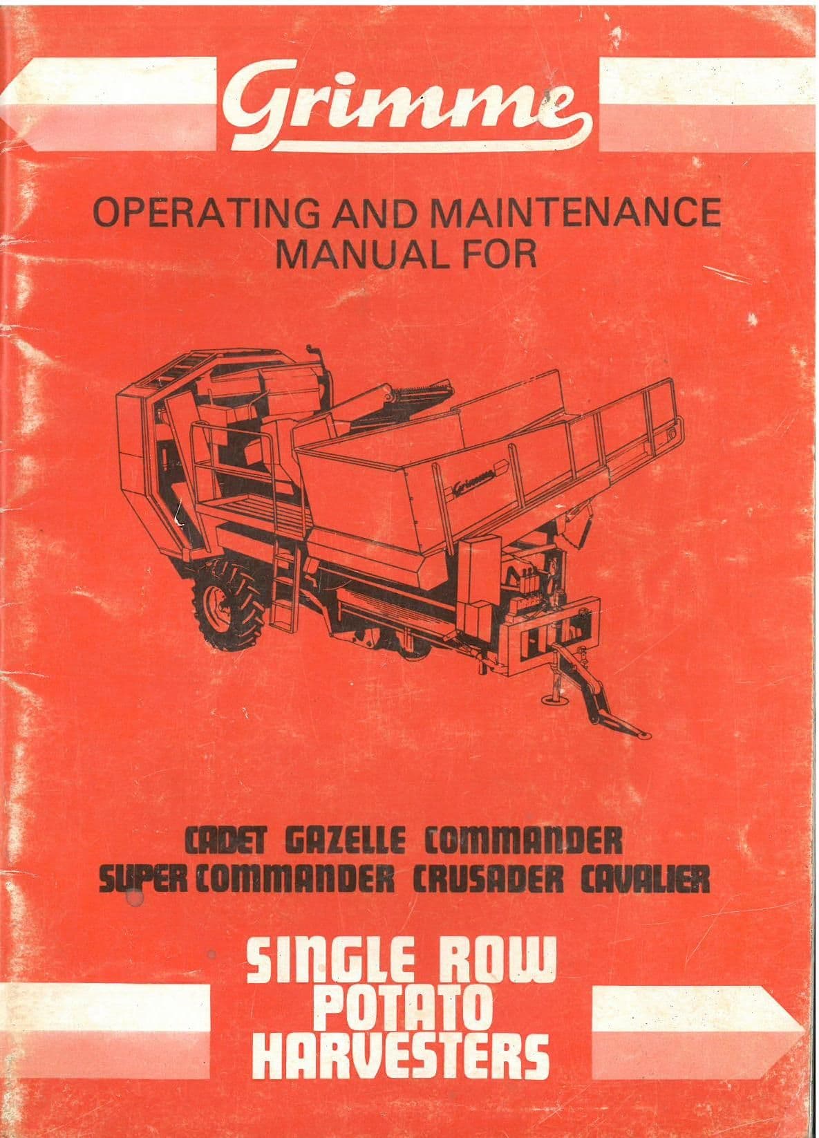 Grimme Potato Harvester Cadet Gazelle Commander Super Commander ...