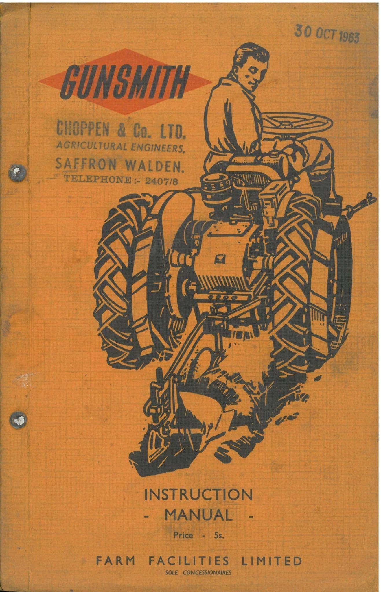 Gunsmith Tractor Operators Manual