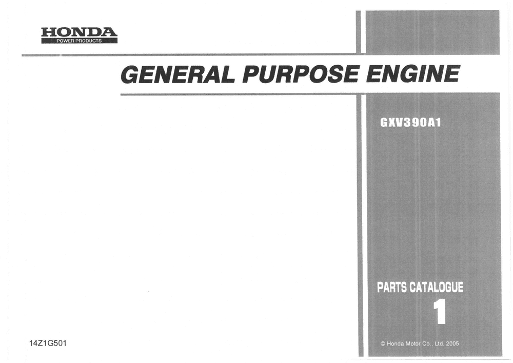 Honda General Purpose Engine G200 Parts Manual