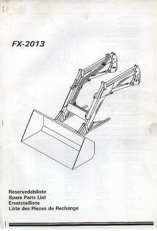Howard Lemken Tri-Ag Loader FX-2013 Parts Manual