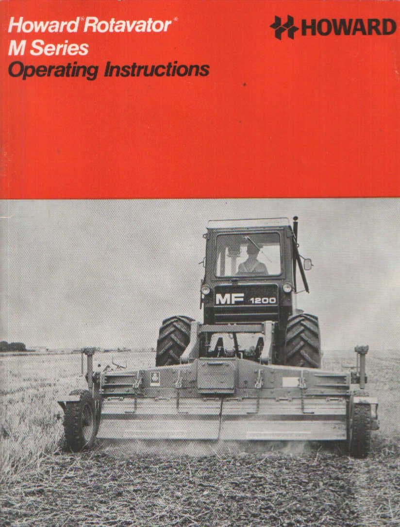 Howard Rotavator M Series Operators Manual