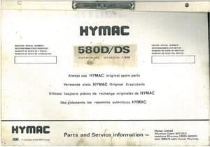 Hymac Excavator 580D & 580DS Parts Manual
