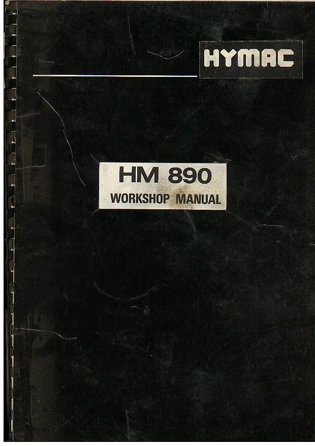 Hymac Excavator HM 890 Service Workshop Manual