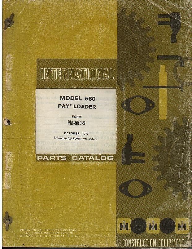 International 560 Payloader Parts Manual