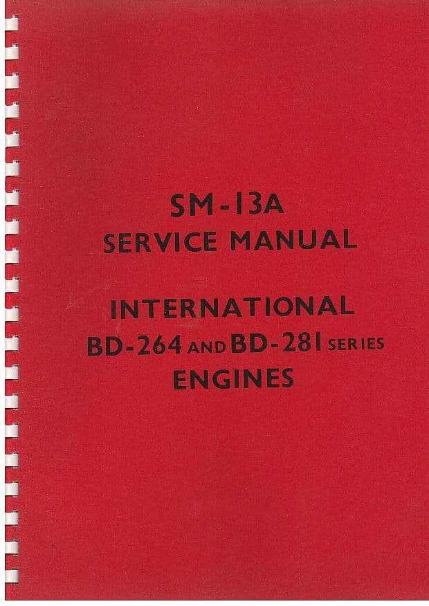 International BD264 & BD281 Diesel Engine Service Manual - B450 Super ...