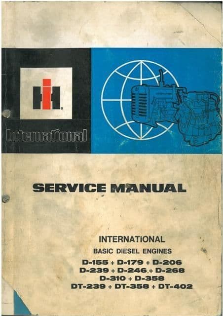 International Diesel Engine D155 D179 D206 D239 D246 D268 D310 D358 ...