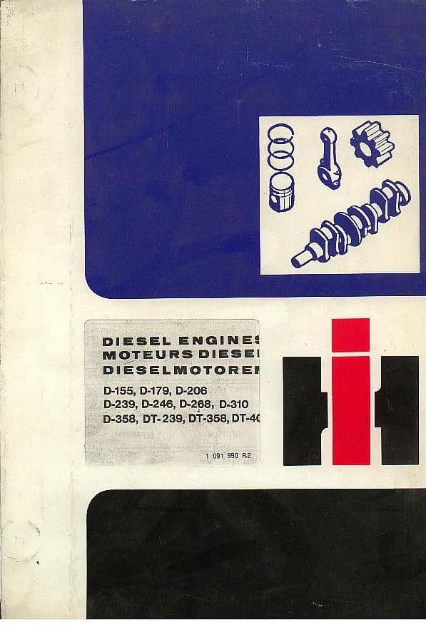 International Diesel Engine D155 D179 D206 D239 D246 D268 D310 D358 ...