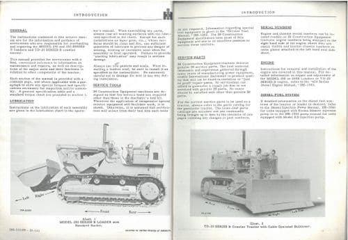 International Model 250 & 250 Series B Loader and TD20 Series B Crawler ...