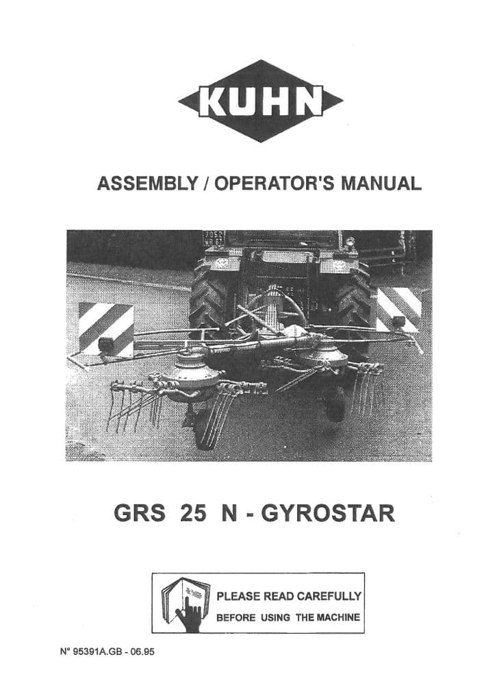Kuhn Gyrostar GRS25N Operators Manual - GRS25 N GRS 25N 25