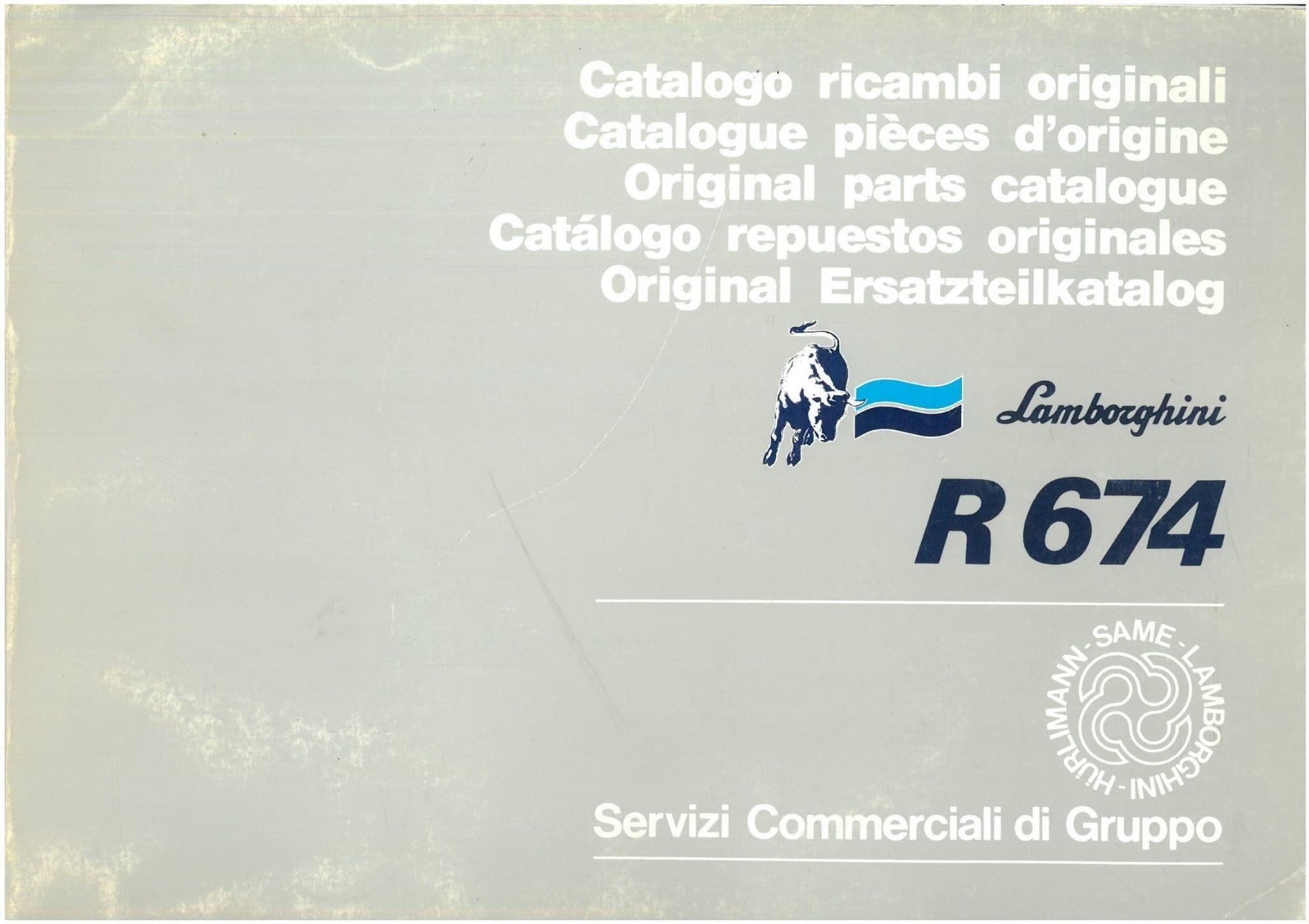 Lamborghini Tractor R674 Parts Manual - R 674