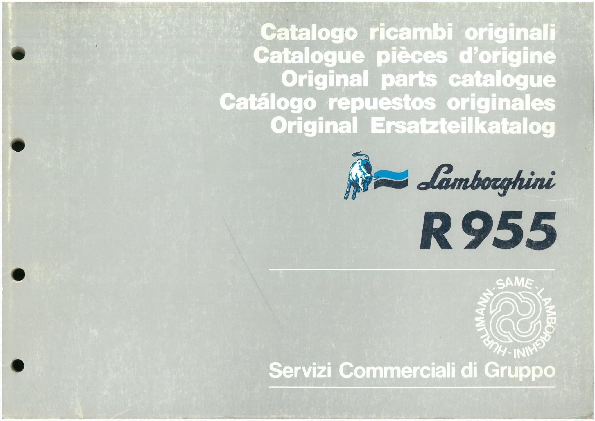 Lamborghini Tractor R955 Parts Manual - R 955