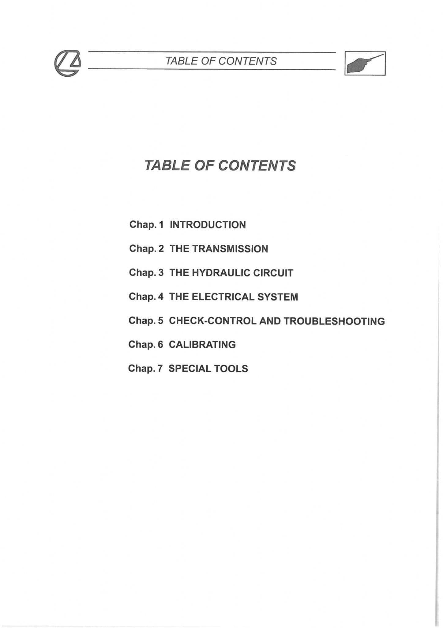 Landini Legend Deltasix Workshop Service Training Manual - Delta Six