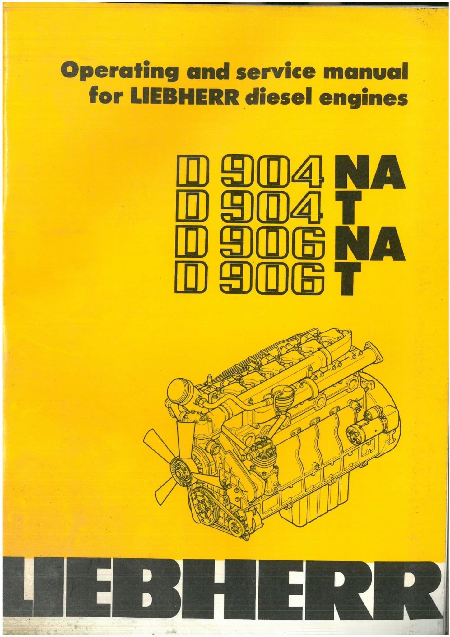 Liebherr Diesel Engine D904NA D904T D906NA D906T Workshop Service Manual