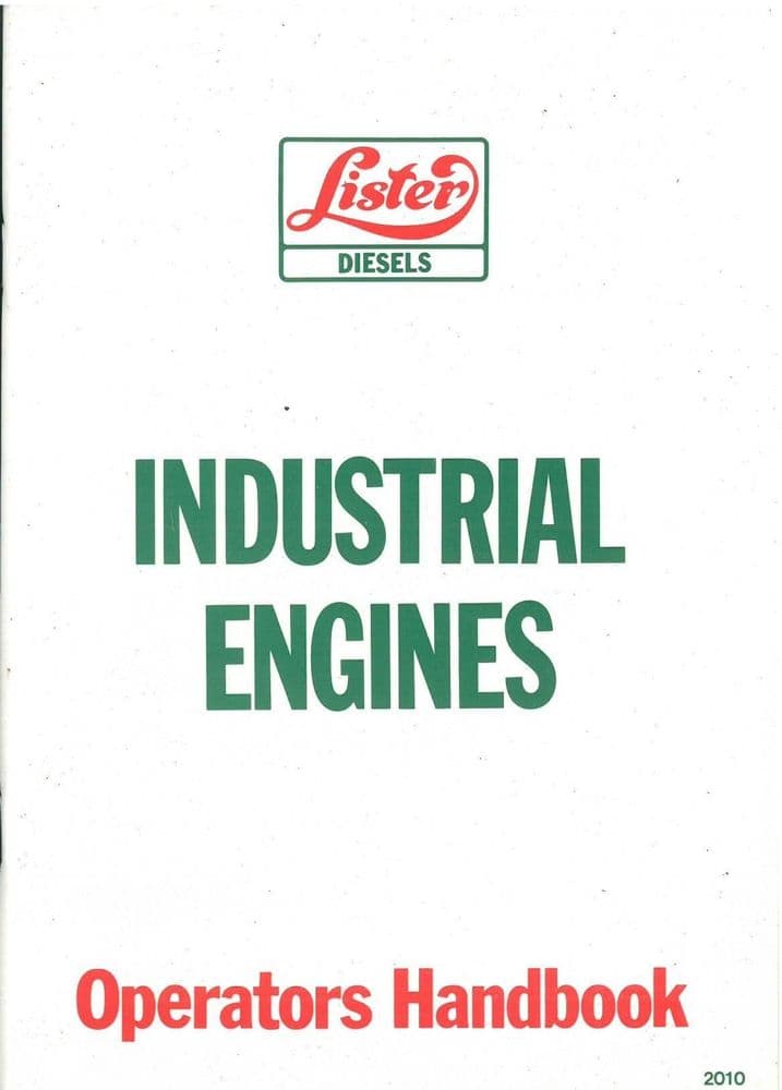 Lister Industrial Engine LT1 LT2 LV1 LV2 ST1 ST2 ST3 HR2 HRW2 HRW3 HRW4 ...