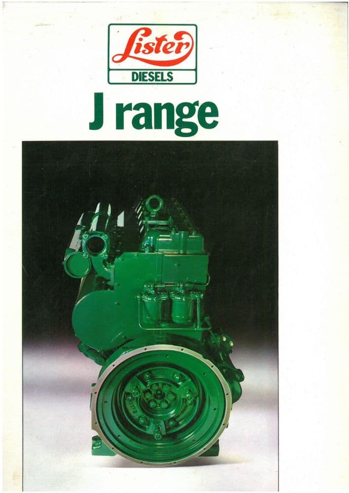 Lister Petter Engine J Range JA & JW Workshop Service Manual