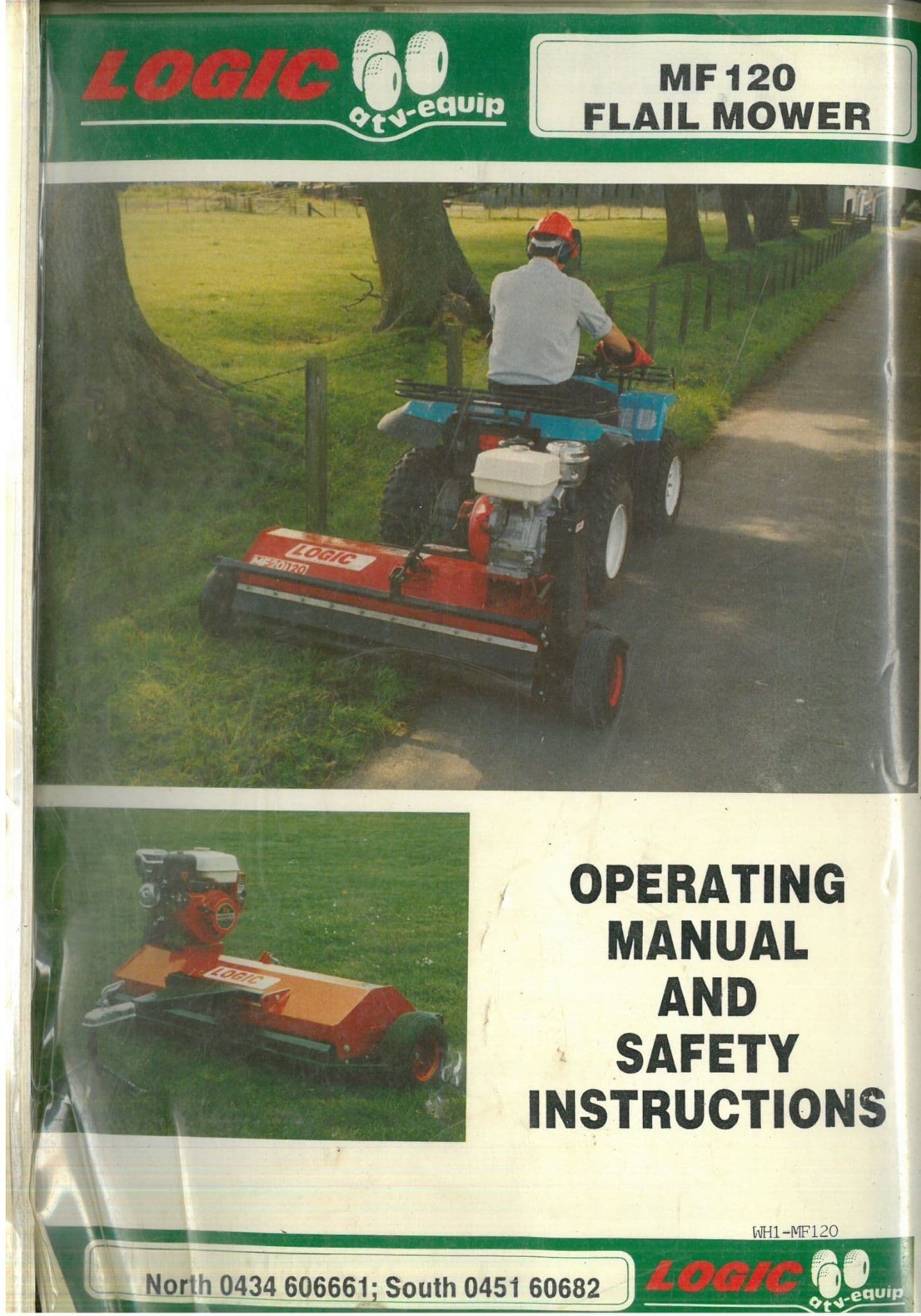 Logic MF 120 Flail Mower - Operators Manual with Parts List - 120